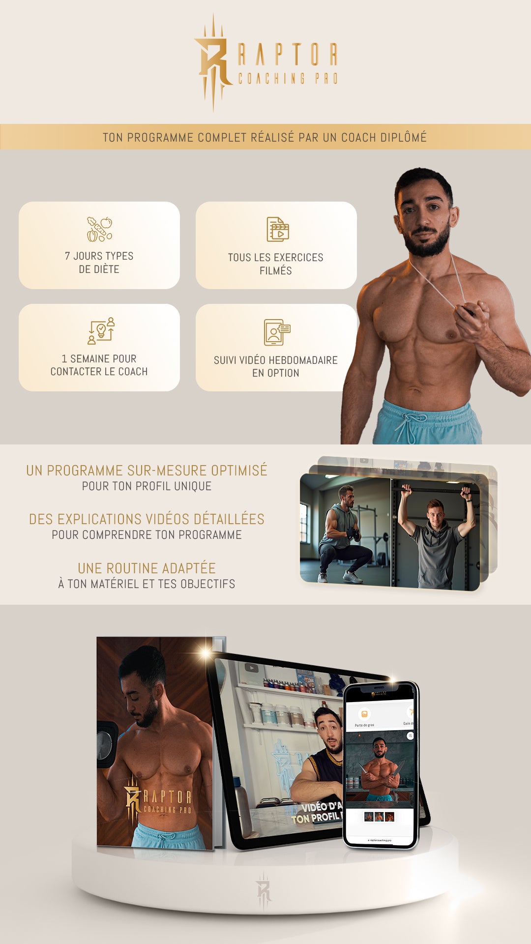 Programme Musculation et Nutrition Personnalisé | Raptor CoachingPRO